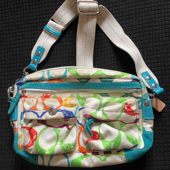 Coach | Bags | Vintage Colorful Crossbody Coach Bag | Poshmark